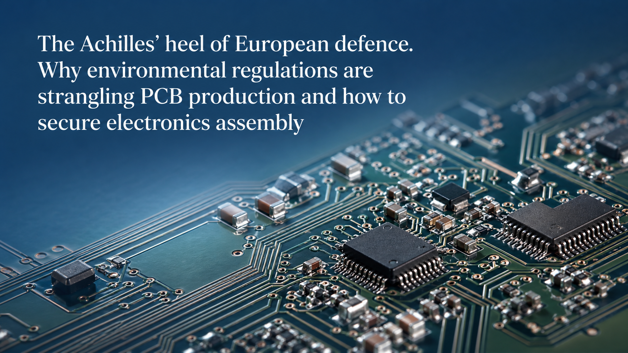 The Achilles' heel of European defence - printed circuit board. Why ...